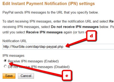 Setting Up Paypal Ipn Dap Documentation