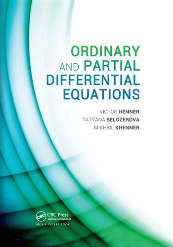 Ordinary And Partial Differential Equations Crc Press Book