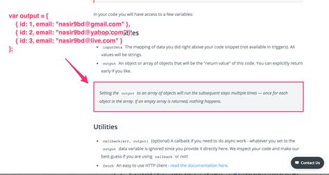 Return Array Of Objects In Code By Zapier Stack Overflow