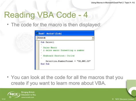 Using Macros In Microsoft Excel Part 2 Ppt Business Accounting And Finance Business