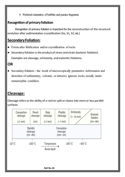Foliation And Lineation Docx