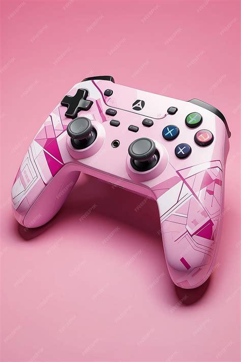 Premium Photo White Standard Game Controller Joystick Gamepad On A