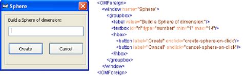 The Sphere Dialog With Its Xul Description Download Scientific Diagram