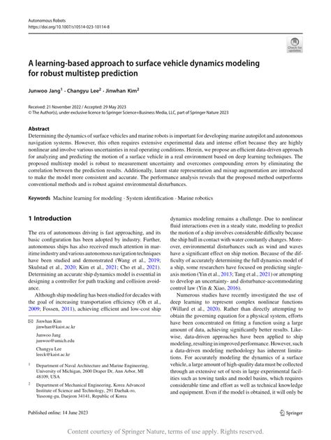 A Learning Based Approach To Surface Vehicle Dynamics Modeling For