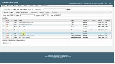 Qdpm Free Web Based Project Management Software Phpmysql Youtube