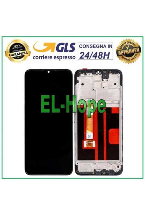 Display Lcd Frame Per Oppo A5 2020 Cph1931 Cph1933 Pcht30 Touch Screen Nero