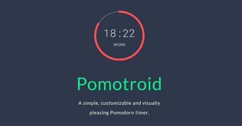 Show And Tell Pomotroid Simple And Visually Pleasing Pomodoro Timer