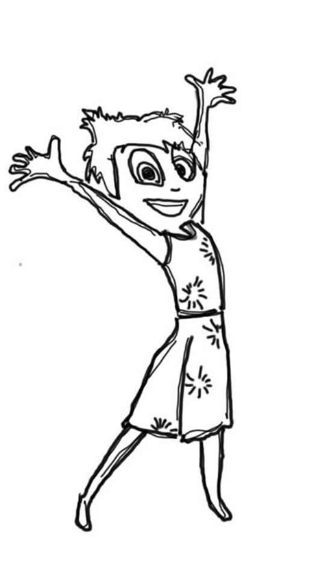 Joy From Disney S Pixar INSIDE OUT Drawing By Riya Raghunath Sketches Drawings Art Sketches