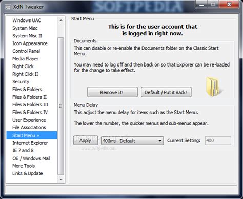XdN Tweaker Download Softpedia