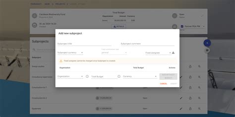 subproject trubudget
