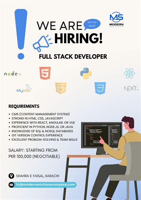Hiringnow Fullstackdeveloper Techjobs Developerjobs Joinourteam
