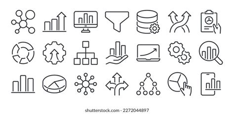 Data Structure Analysis Concept Editable Stroke Stock Vector Royalty