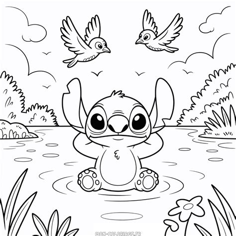 Coloriage Tête De Stitch Coloriages Gratuits à Imprimer Pour Enfants
