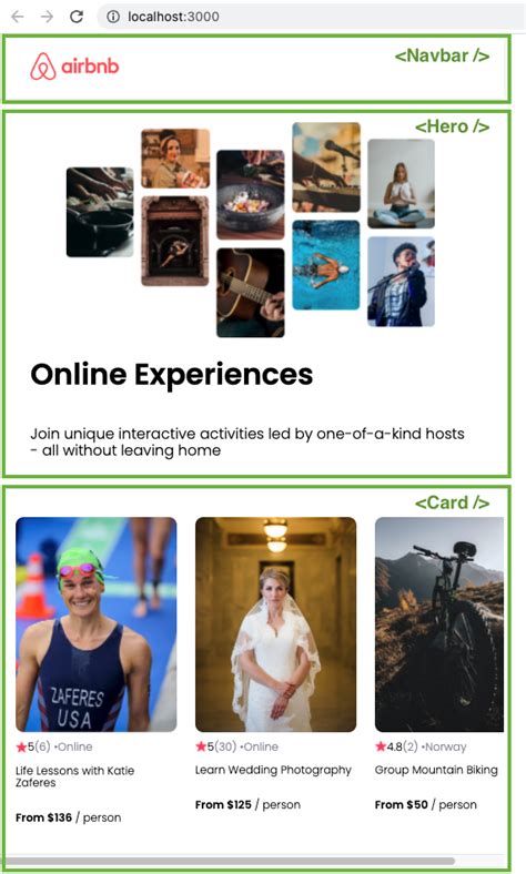 Github Lisapmunich Airbnb Experience Clone Airbnb Experiences Clone App With Static And