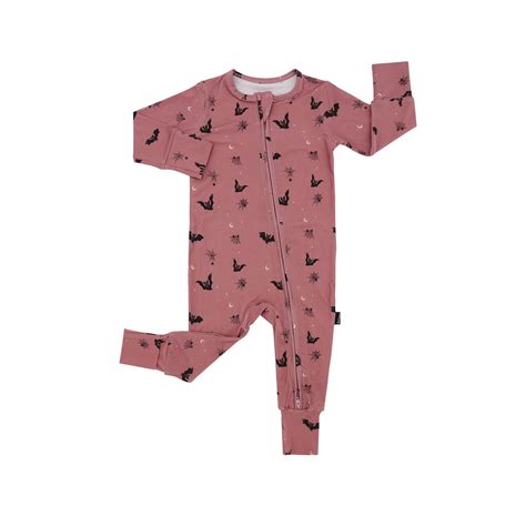 Footless Sleeper With Fold Over Cuffs Bats Ash Rose Little Local