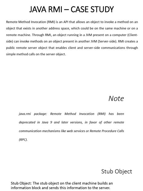 Java Rmi - Case Study 1 | Download Free PDF | Java (Programming ...