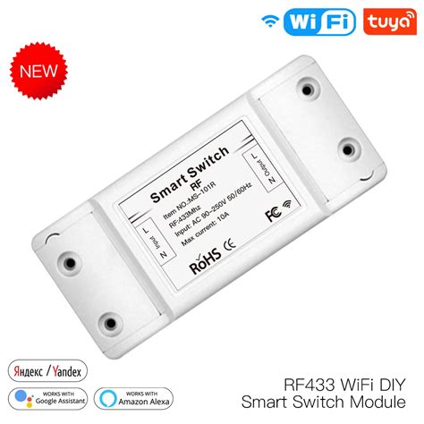 433mhz Wireless Smart Switch Rf Remote Control Receiver Wall Panel Transmitter Remote Control