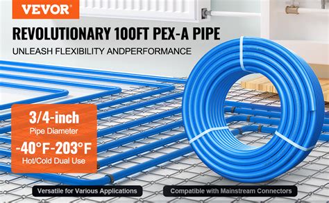 Vevor Pex Pipe 34 Inch 100 Feet Non Oxygen Barrier Pex A Flexible