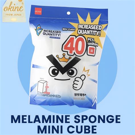 Daiso Melamine Sponge Mini Cube Ochiochi V 40 Pcs Shopee Philippines