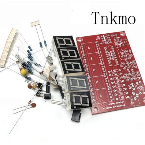Set DIY Kits RF Hz MHz Crystal Oscillator Frequency Counter Meter Digital LED Tester Meter