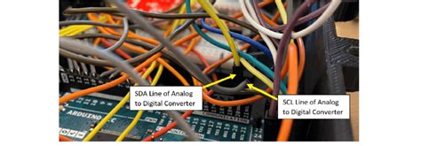 The Sda And Sdl Lines Of The Ads1115 Plugged Into The Arduino Mega