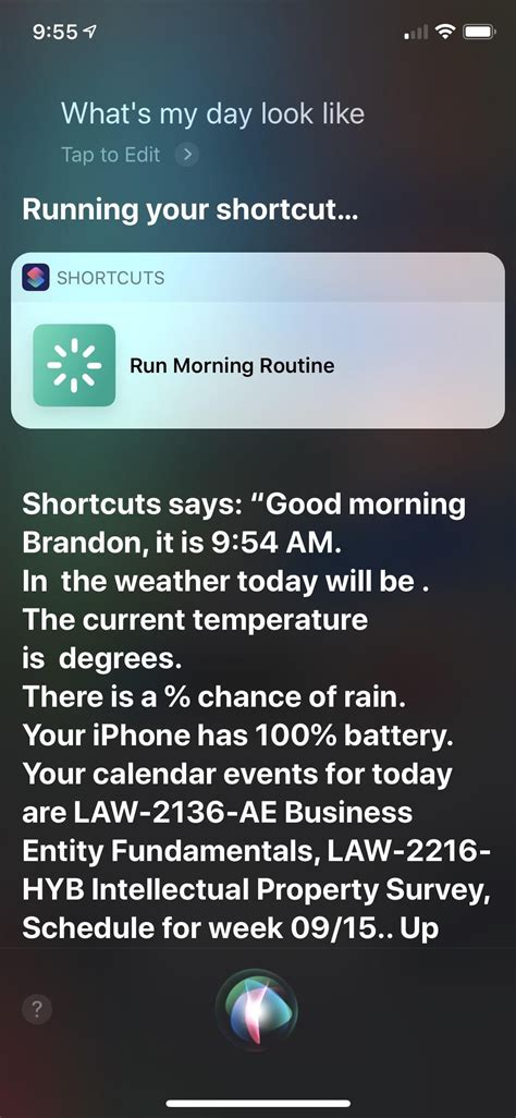 dark sky api data not appearing when invoked by siri r shortcuts