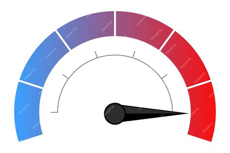 Premium Vector Bluered Speed Tester At Maximum Division Illustration Internet Downloading