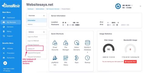Cara Unblock Ip Address Di Mydomainesia Domainesia
