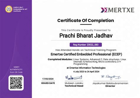Prachi Jadhav On Linkedin I Am Happy To Share That Ive Completed