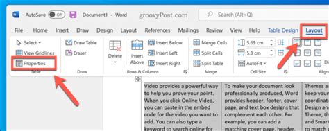 how to move a table in word design talk