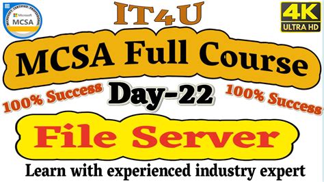 Mcsa Full Course Day 22 File Server Setup And Folder Sharing In
