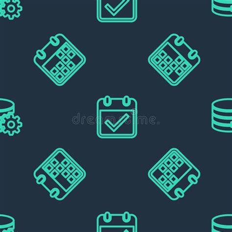 Set Line Calendar With Check Mark And Setting Database Server On