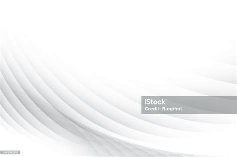 추상 흰색과 회색 색상 기하학적 둥근 모양의 현대적인 디자인 줄무늬 배경 벡터 그림입니다 0명에 대한 스톡 벡터 아트 및 기타 이미지 Istock