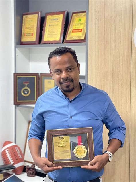 Bangalore Times Nandakumar R Has Received The