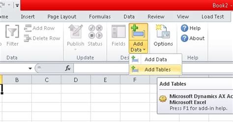 DAXperience Import Data Into Dynamics AX Using Microsoft Excel Add In