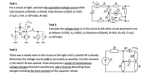 Solved R R Task For A Circuit At Right Calculate The Chegg