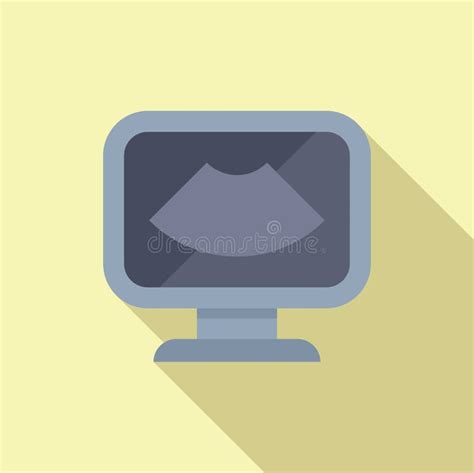 Flat Icon Design Of A Computer Monitor With A Kiss Stock Illustration