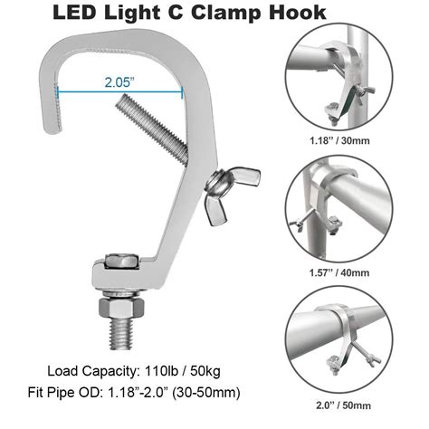 LED Light Type C Clamp Hook For LED PAR Moving Head Laser Shopee Philippines