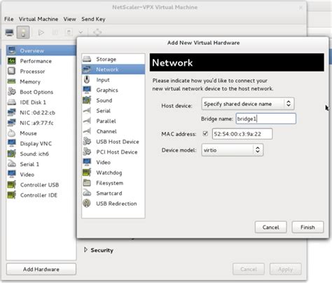 使用虚拟机管理器配置 Netscaler Vpx 实例 Netscaler 141