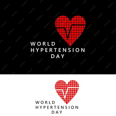 Premium Vector World Hypertension Day Logo Design Outstanding