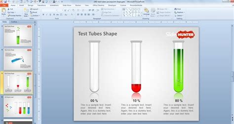 Free Test Tubes PowerPoint Shape