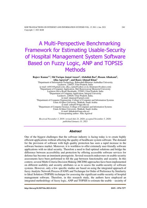 pdf a multi perspective benchmarking framework for estimating usable