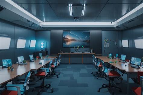 Premium Ai Image Quantum Gravity Futuristic Science Lab