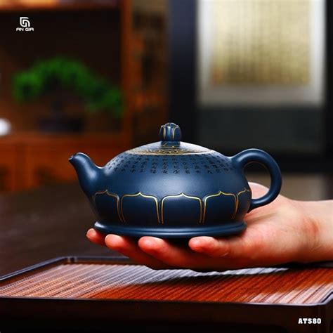 Ấm Tử Sa Thủ Công Phạn Liên Thiên Thanh Nê Ats80