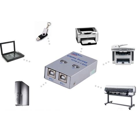 Usb 20 Auto Data Sharing Switch For Printer With 2 Ports It Palace Hub