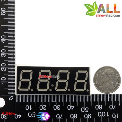 7 Segment 056 นิ้ว 4 Digit Clock Red ไฟ 7 Segment 056 4 หลักพร้อมจุดนาฬิกา สีแดงแบบไฟลบร่วม