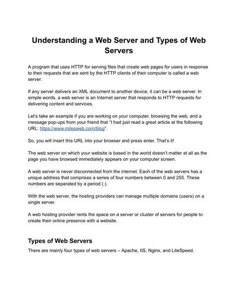 Ppt What Is Web Server And Its Types Powerpoint Presentation Free Download Id12225443