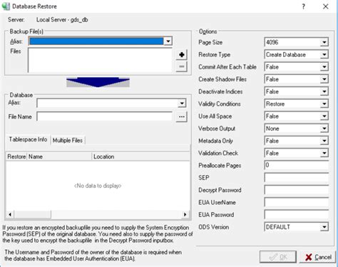 Restoring A Database Using Ibconsole Interbase