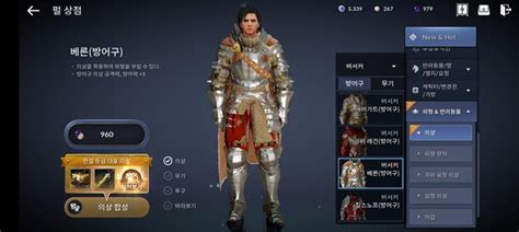 [건의 및 개선 요청] [워리어] 의상 모델링 문제 검은사막 Mobile 공식 홈페이지