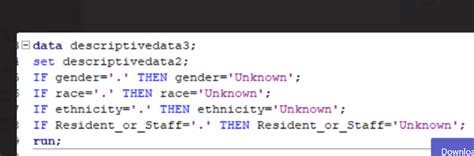 Sas Code Missing Datalines As Unknown Instead Of Missing Stack Overflow